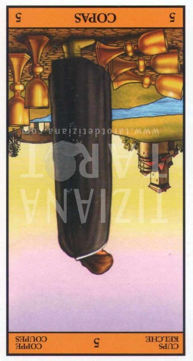 El 5 de copas en el tarot - Tarot de Tiziana