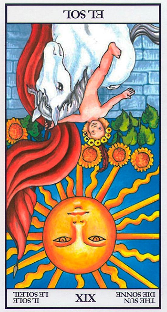 La carta del Sol y su gráfica explicada - Tarot de Tiziana