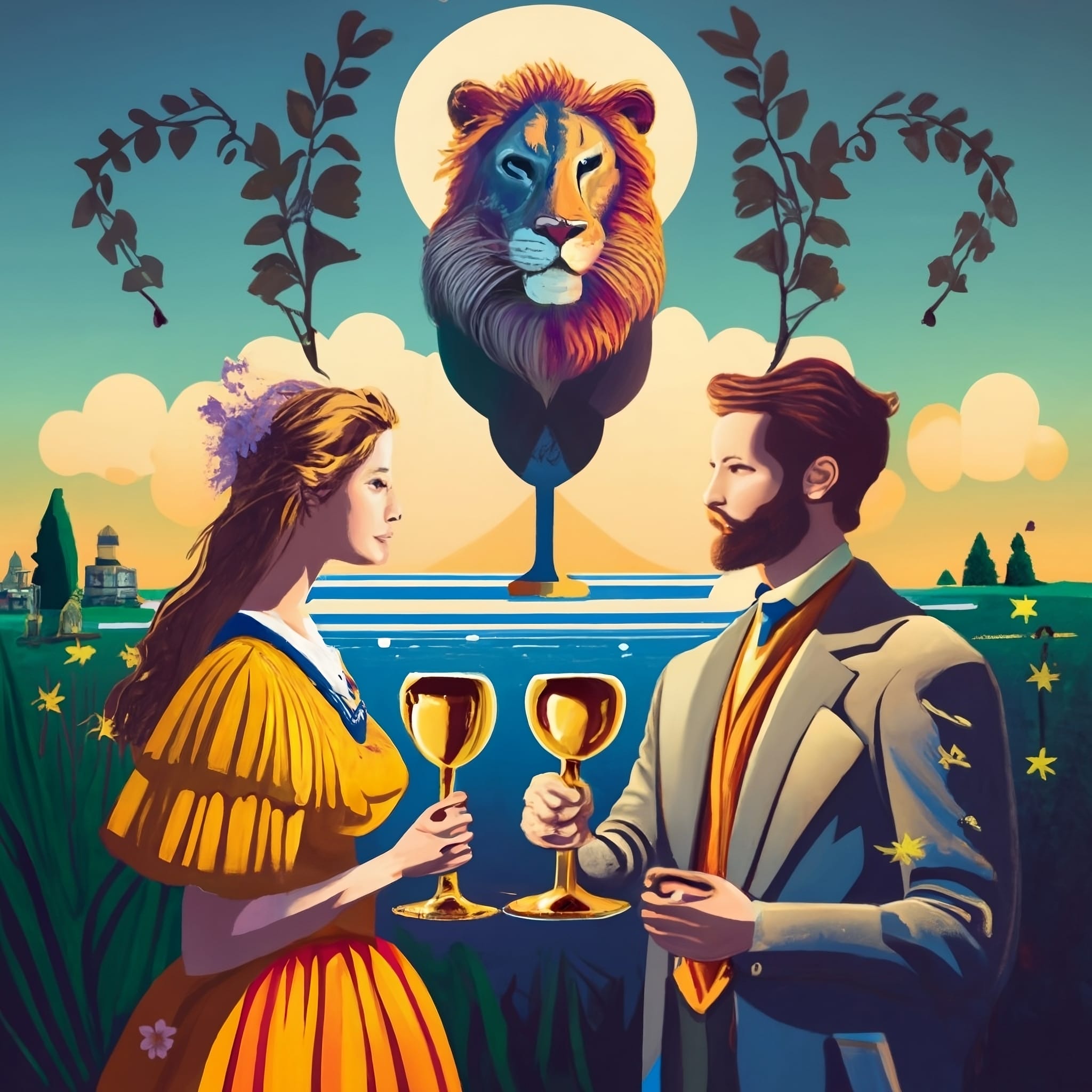 El 2 de copas y su significado en el amor - Tarot de Tiziana